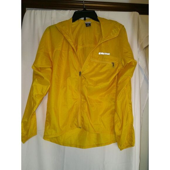 Marmot | Jackets & Coats | Marmot Yellow Lightweight Hooded Windbreaker ...